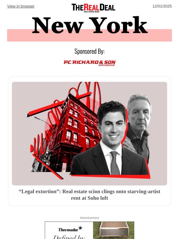 The Real Deal: Real estate scion clings onto starving-artist rent at ...