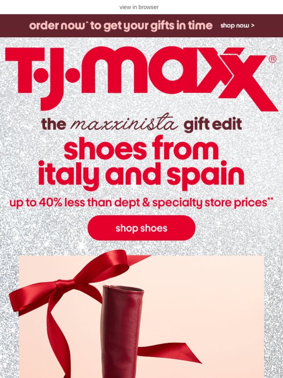 TJ Maxx: Shoes from Italy & Spain make great gifts | Milled