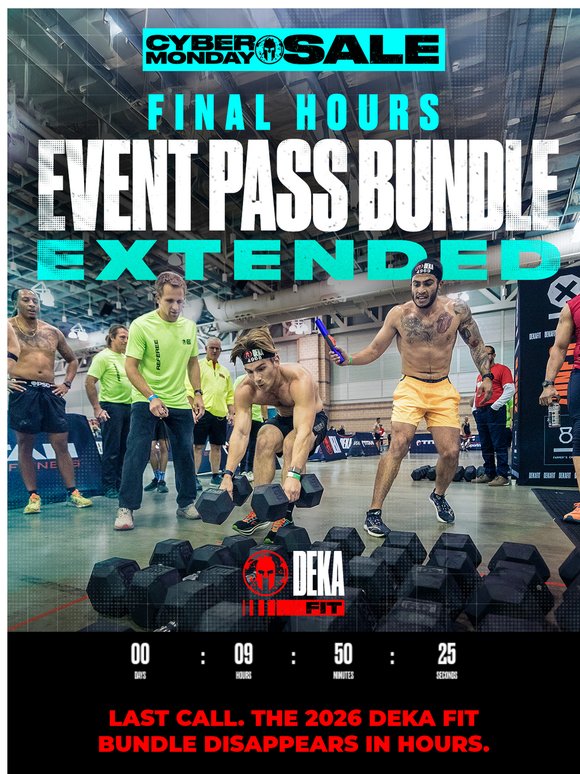 Spartan Race: ⚠️ FINAL HOURS: The 2026 DEKA FIT Bundle is almost GONE ...