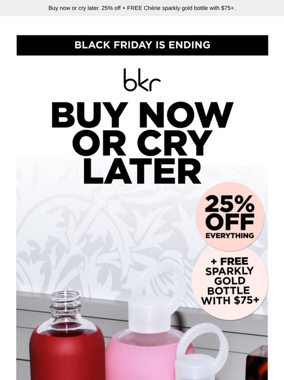 bkr: Our Black Friday Sale is Ending. | Milled