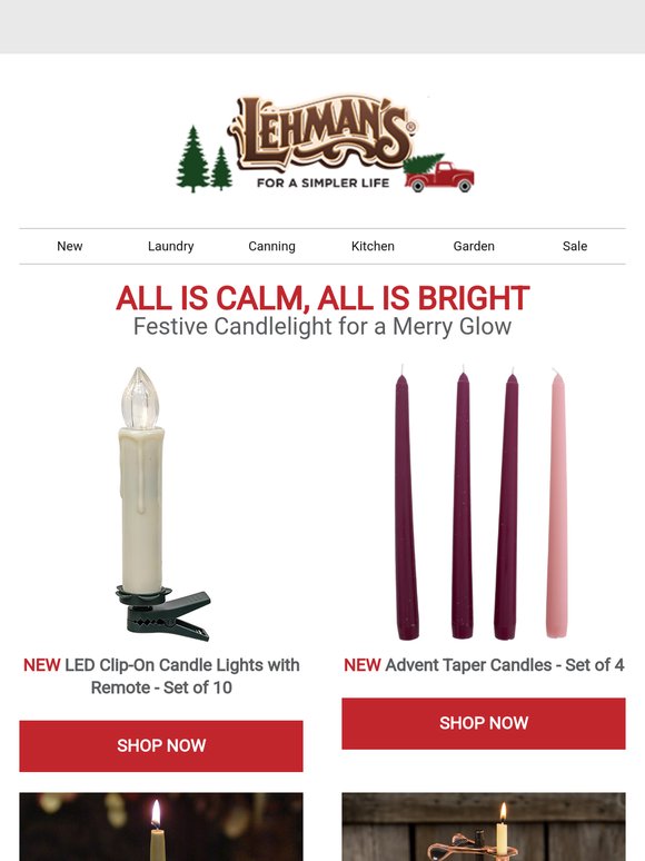 Lehman's: Add Festive Candlelight for a Merry Glow 🎄 | Milled