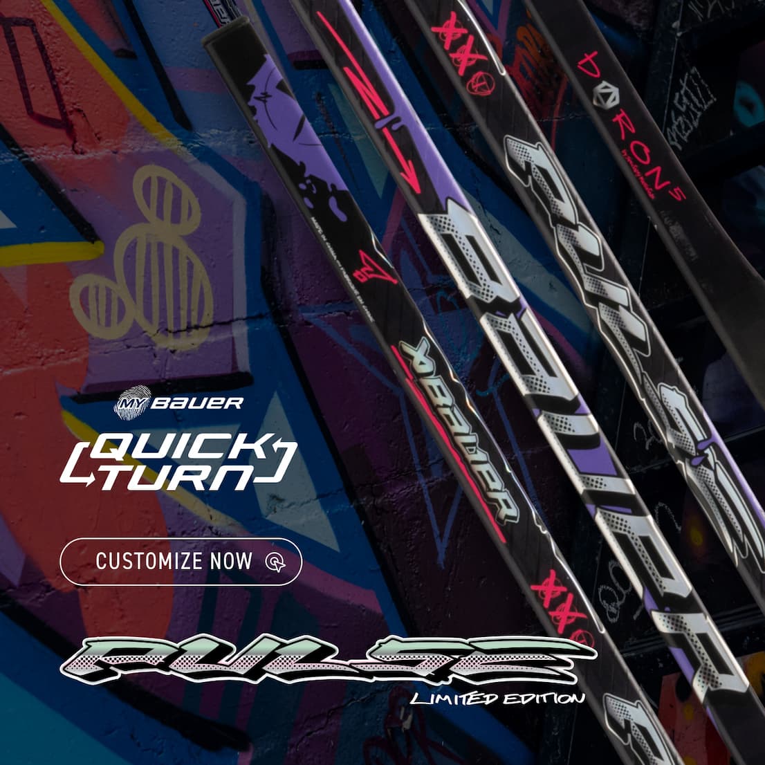 Bauer Hockey: Our Newest Limited-Edition Stick 👀 PULSE GRAFFITI | Milled