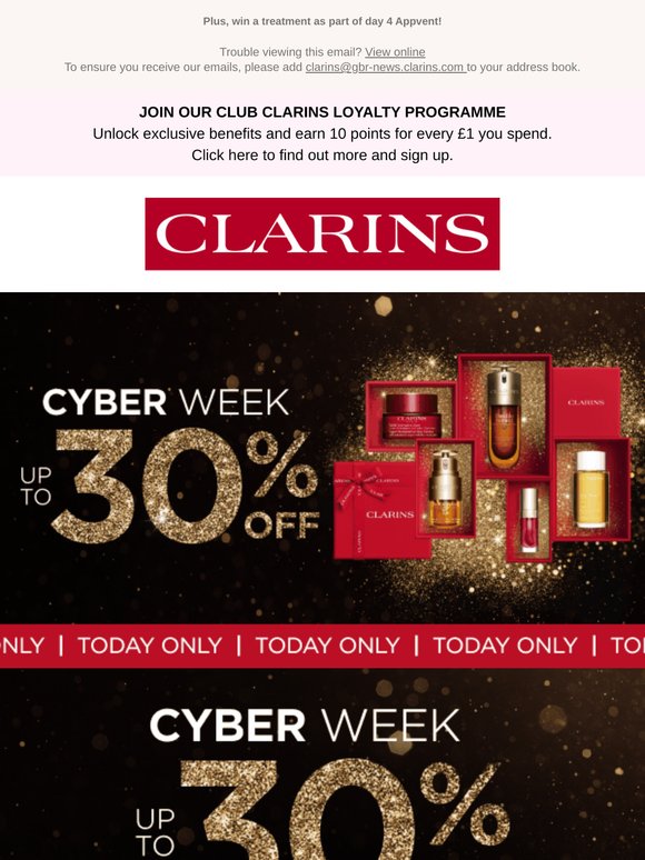 Clarins: Up To 30% Off - Today Only | Milled