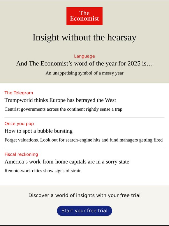 The Economist: Need to know: And The Economist's word of the year for ...