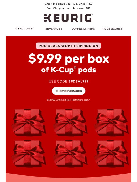 Keurig: ⏰ Time Machine Sale: We've rewound prices to 2024! | Milled