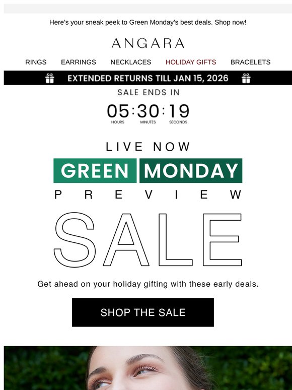 Angara: Green Monday Sneak Peek: Min. $60 Off* 🥳 | Milled