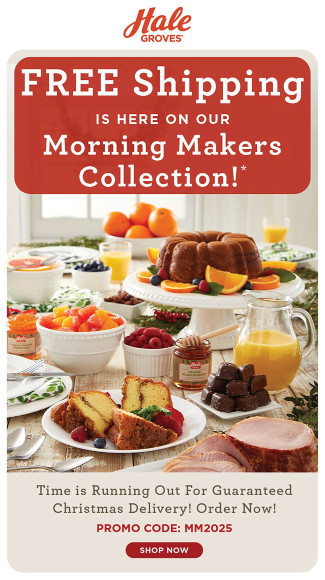 Hale Groves: FREE Shipping is Here on our Morning Makers Collection ...