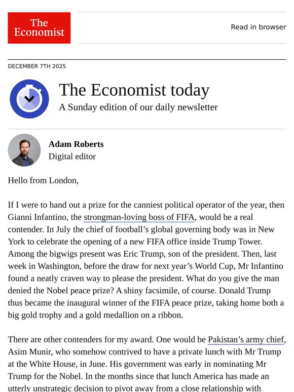 The Economist: The best-performing economy of the year | Milled