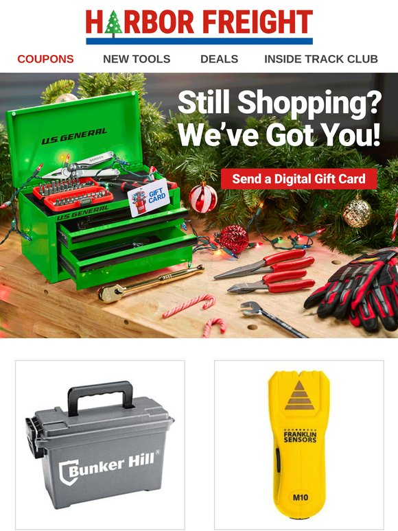 Harbor Freight: The Holidays Are Here - Grab a Harbor Freight Gift Card ...