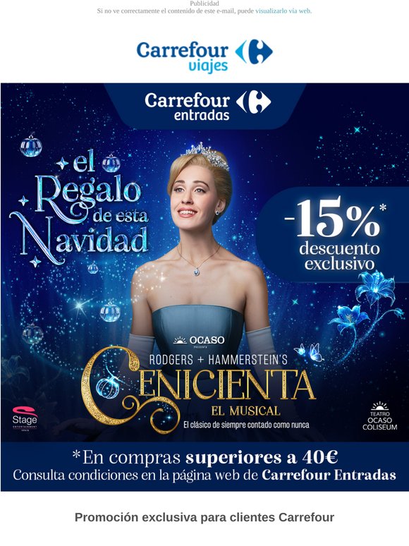 Carrefour: La Cenicienta, el Musical ¡-15%! Exclusivo Carrefour | Milled