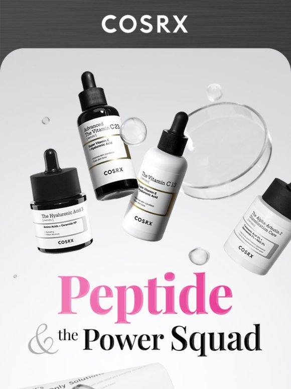 COSRX: [💗Peptides & the Squad] Time to Take Over Your Routine! | Milled