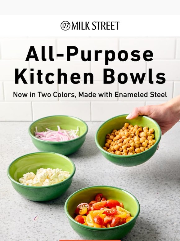 Milk Street Kitchen: Just Restocked! Milk Street Enameled Steel Bowls ...