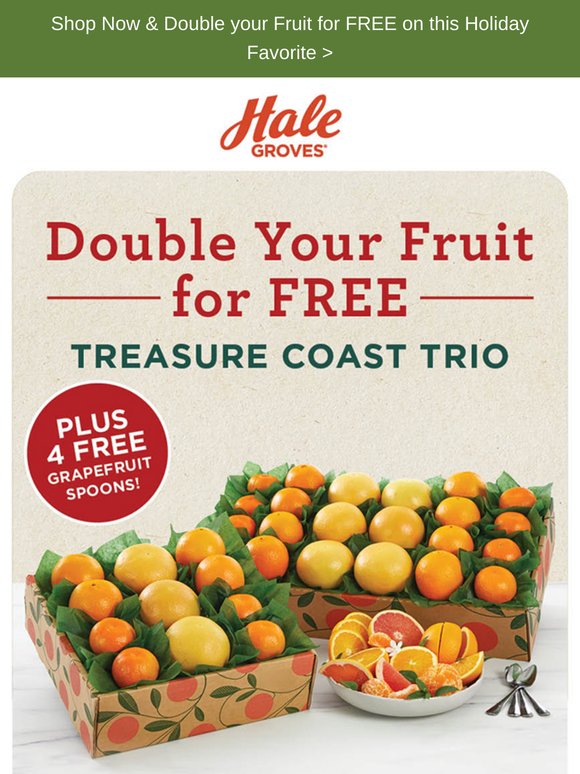 Hale Groves: Double your Fruit for FREE on the Treasure Coast Trio for ...