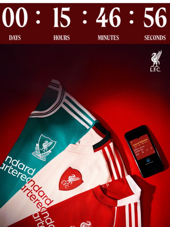 Liverpool FC: Win match tickets and all three LFC adidas 25/26 jerseys ...