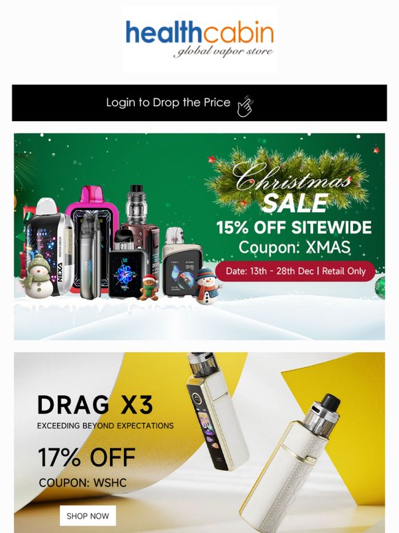 Health Cabin: 🎄Christmas Sale Is Live — Enjoy 15% OFF Sitewide!💥 | Milled