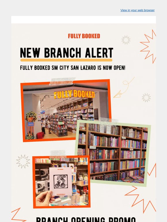 Fully Booked: Now Open: Fully Booked at SM San Lazaro | Milled