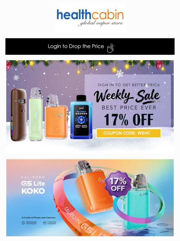 Health Cabin: 🎄Weekly Sale Is Live — 17% OFF Best-Selling Products!💯 ...