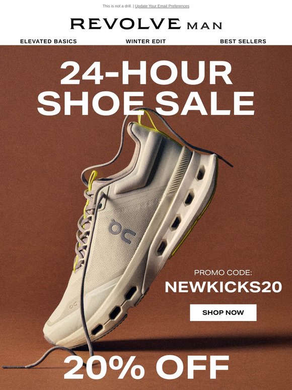 REVOLVE: 24-HOUR SHOE SALE: 20% OFF with code NEWKICKS20 | Milled