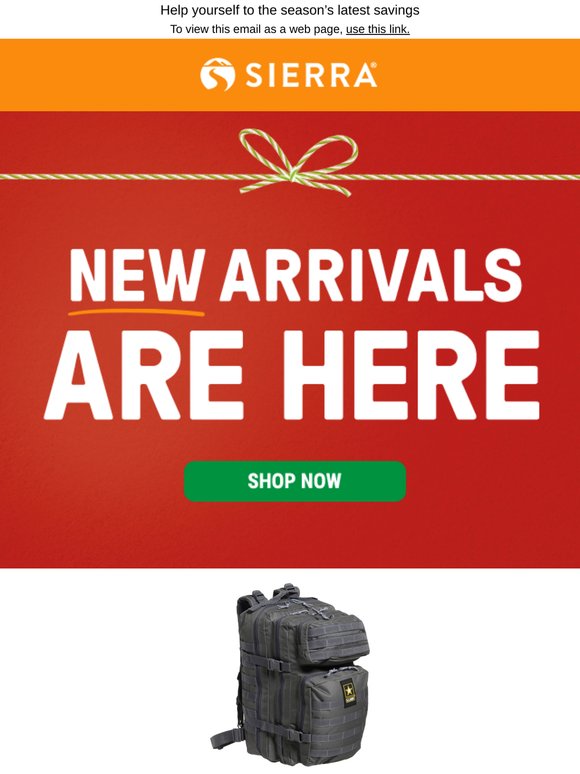 Sierra Trading Post: How about some NEW arrivals? | Milled