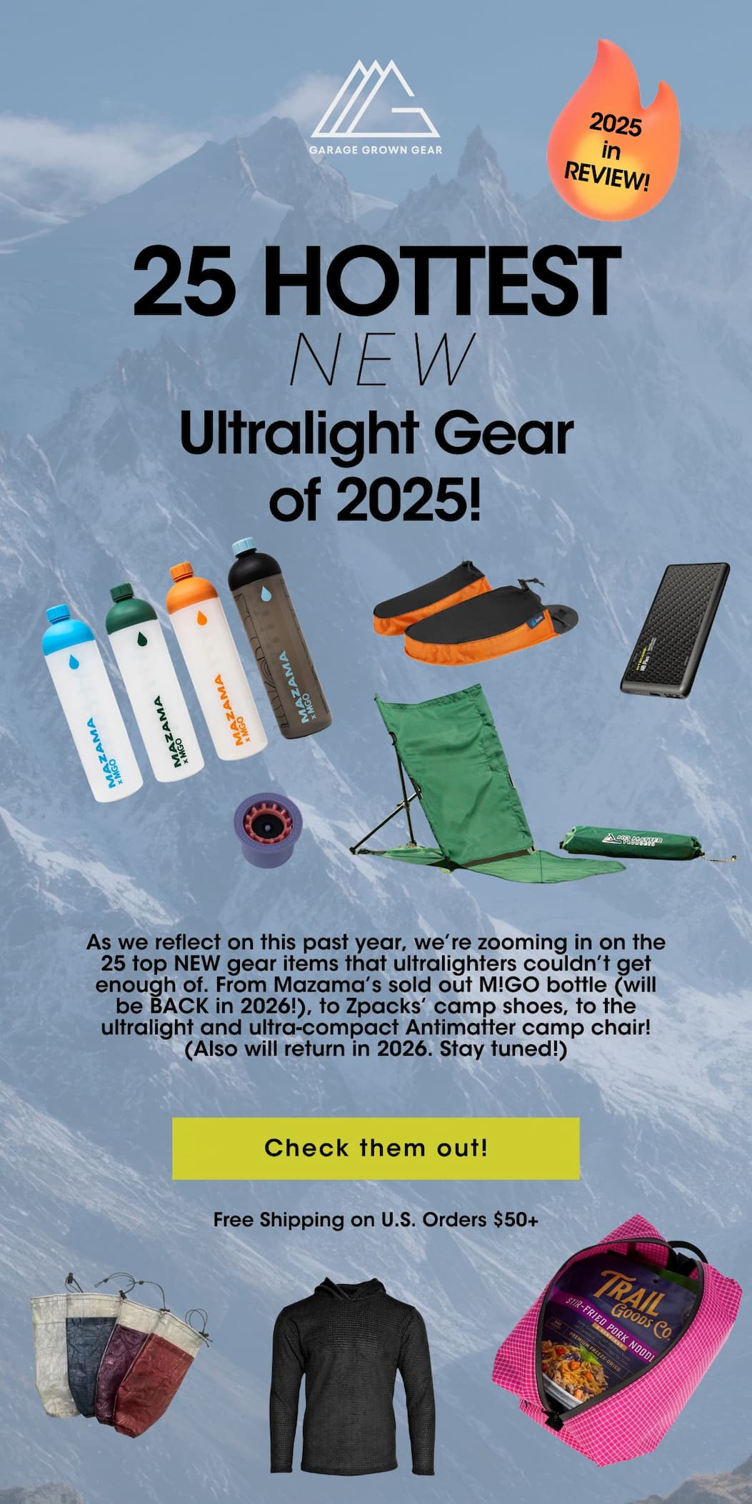 Garage Grown Gear: 🔥25 Hottest New UL Gear of 2025! | Milled