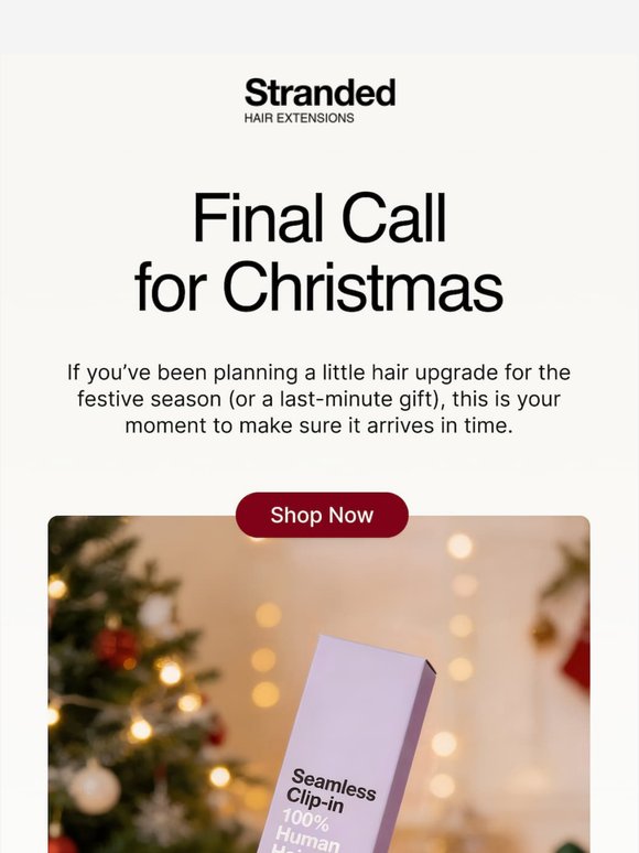 Stranded Hair Group: FINAL CALL FOR XMAS DELIVERY 🔊 | Milled