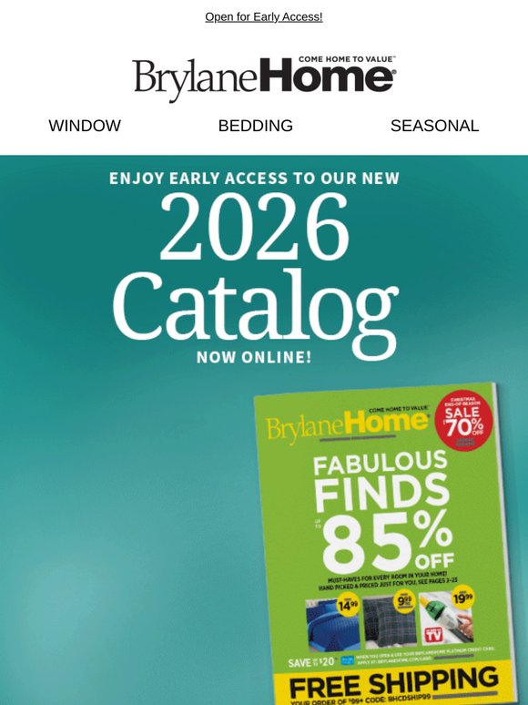 Brylane Home: Our NEW 2026 Catalog is Here! | Milled