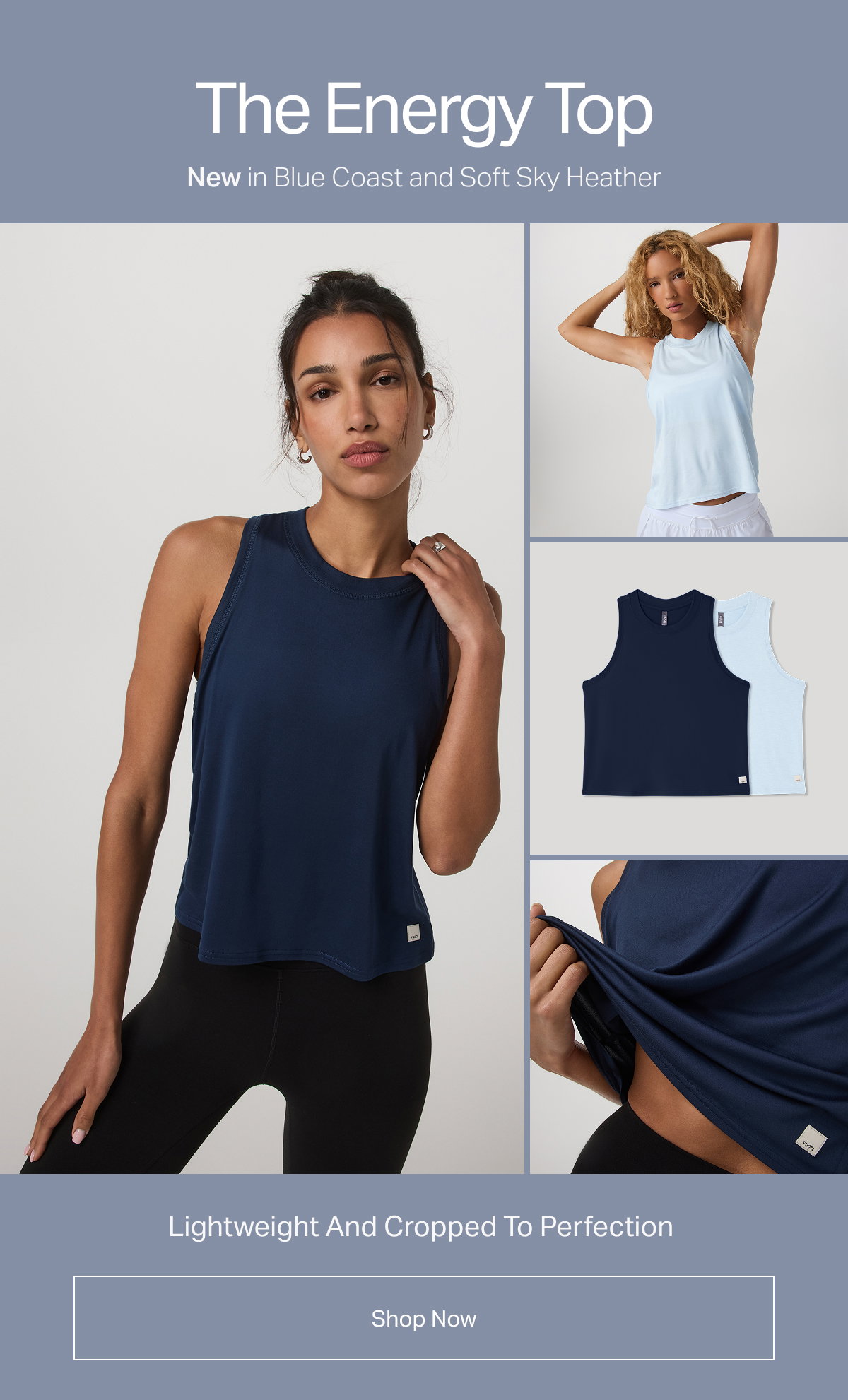 Vuori: New Colors: The Energy Top | Milled