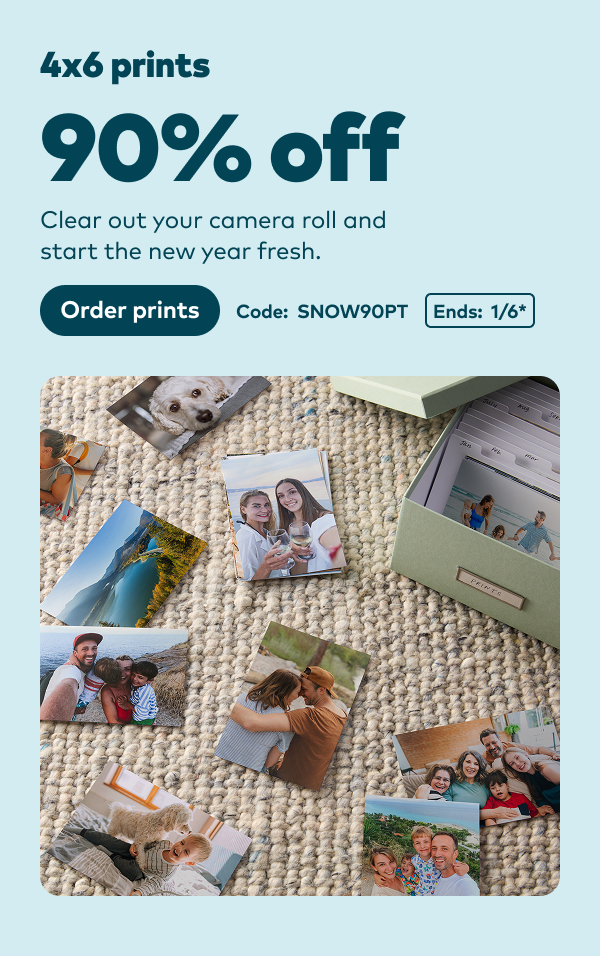Snapfish: 🛑 This is it! Grab 90% off prints before midnight | Milled