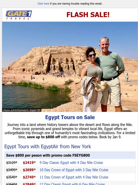 Gate 1 Travel: Egypt for Less - Save up to $800 Off a Bucket List Tour ...