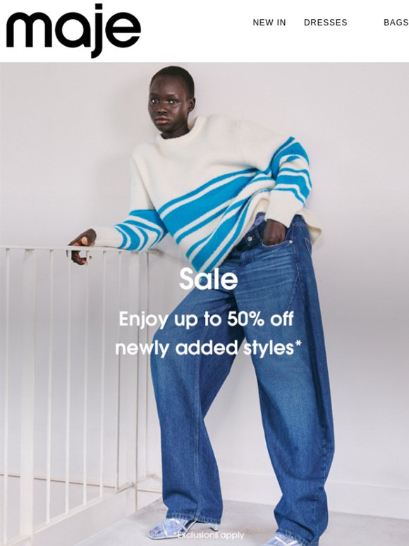 Maje: Sale | Newly Added Styles | Milled