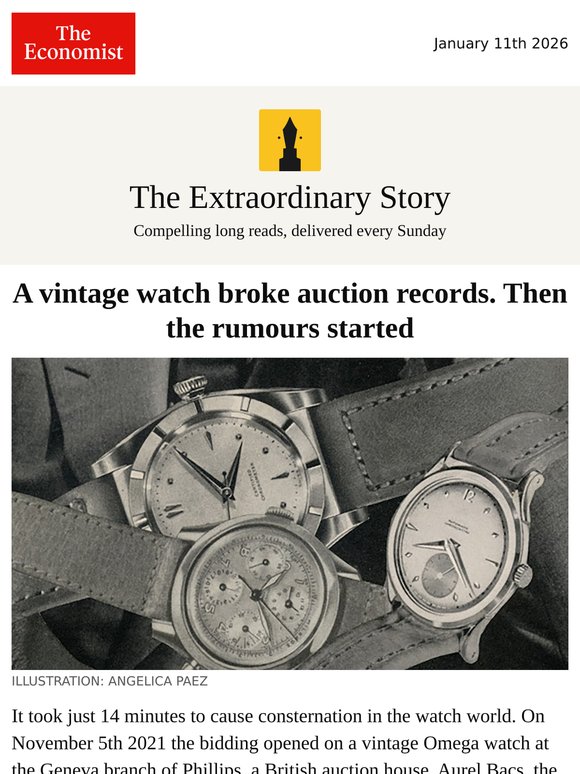 The Economist: A vintage watch broke auction records. Then the rumours ...