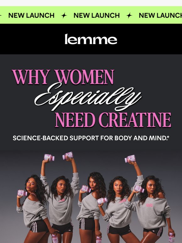 Lemme: What Creatine Can Do for Women | Milled