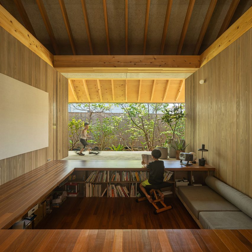 Dezeen: Chester Zoo hotel | Minimalist living rooms | Playground-topped ...