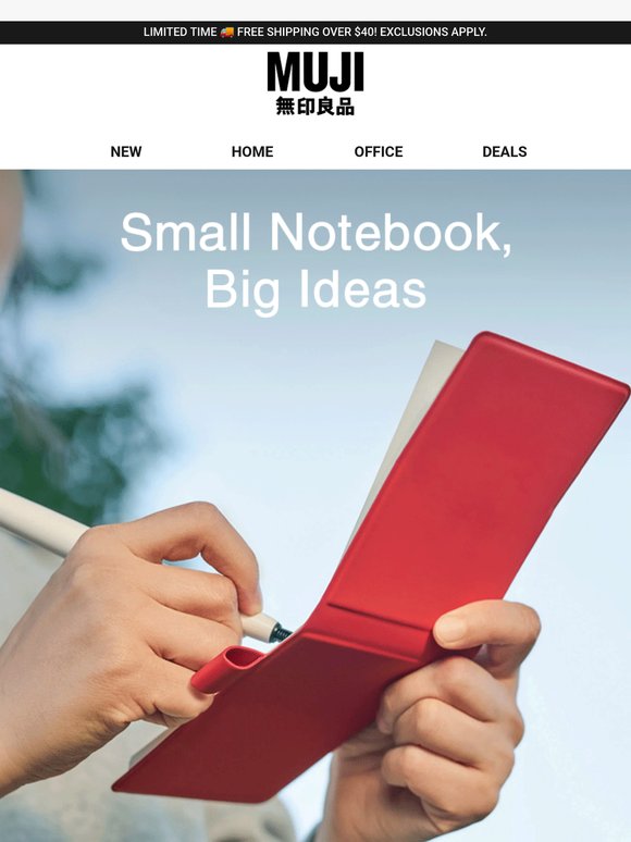 MUJI: Pocket-Size Stationery Ships FREE Over $40! ️ | Milled