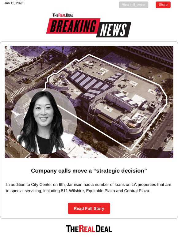 The Real Deal: BREAKING: Jamison $55M Koreatown mall loan lands in ...