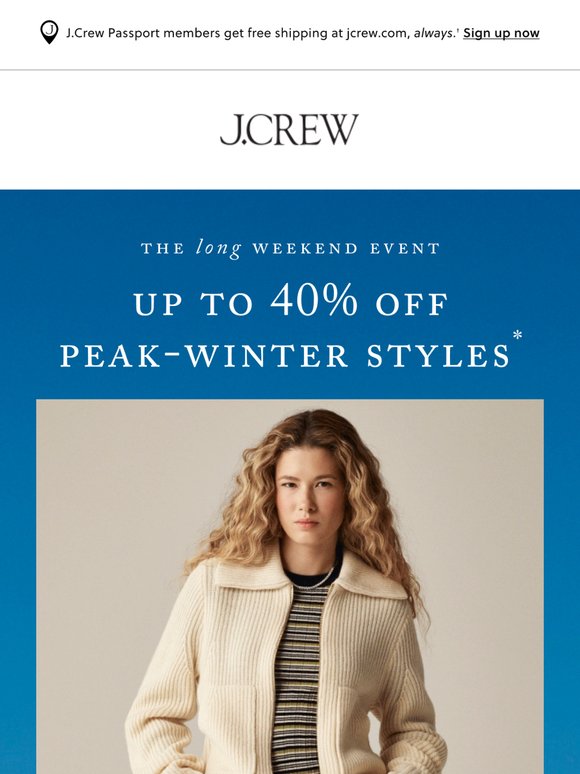 J.Crew Email Newsletters: Shop Sales, Discounts, and Coupon Codes