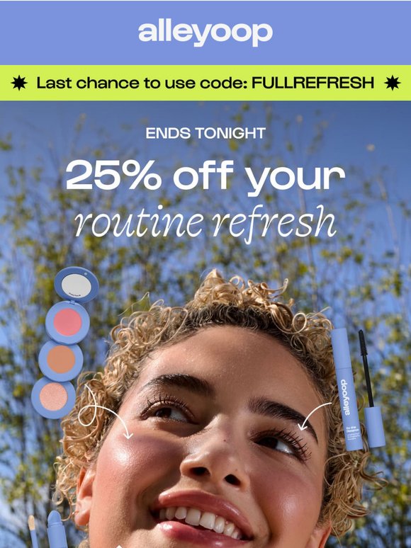 Alleyoop: Your refresh offer ends tonight 🕒 | Milled