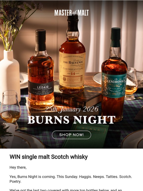 Master of Malt: Burns Night is this Sunday! | Milled