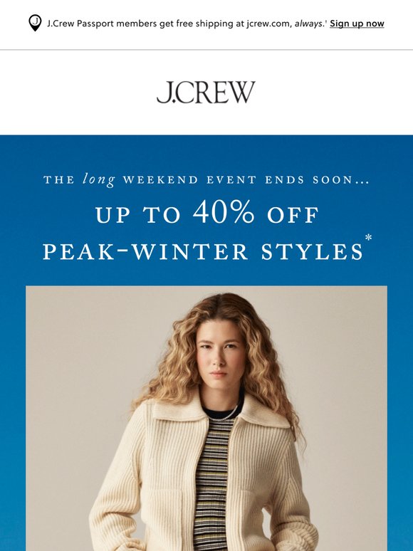J.Crew Email Newsletters: Shop Sales, Discounts, and Coupon Codes