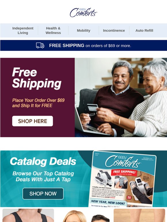 Easy Comforts: Easy Shopping, Trusted Solutions, Free Shipping >> | Milled