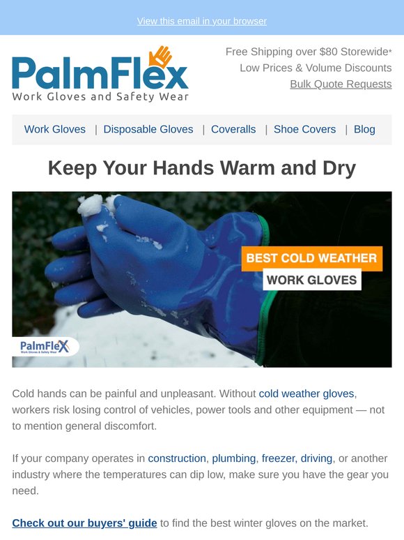 PalmFlex: Explore the Best Cold Weather Gloves for 2026 | Milled
