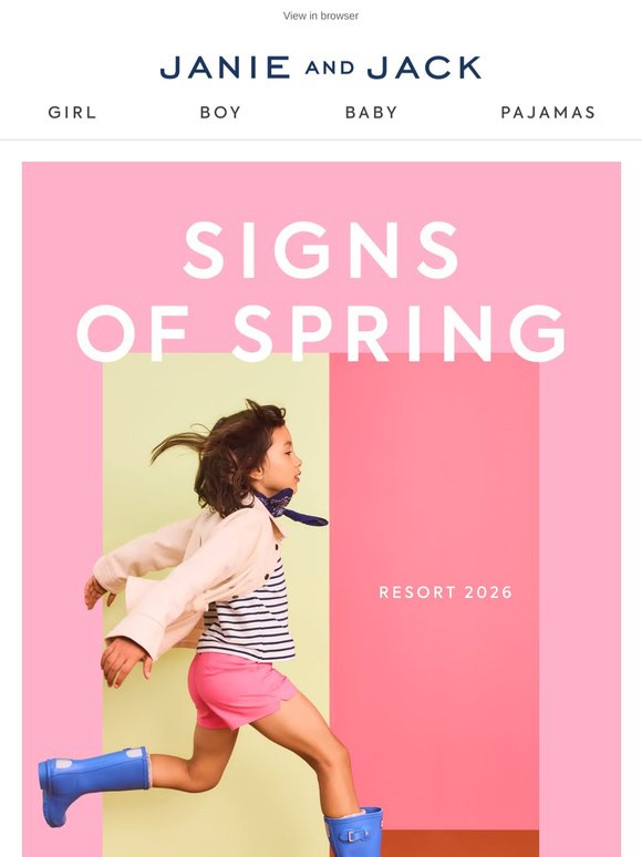Janie and Jack: Just in: the first signs of spring | Milled