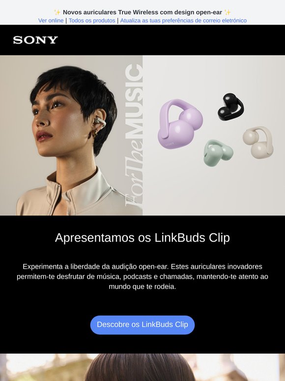 Sony: Apresentamos os LinkBuds Clip | Milled
