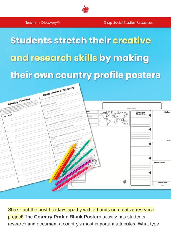 Teacher's Discovery: Wake Up Students with a Hands-On Country Profile ...