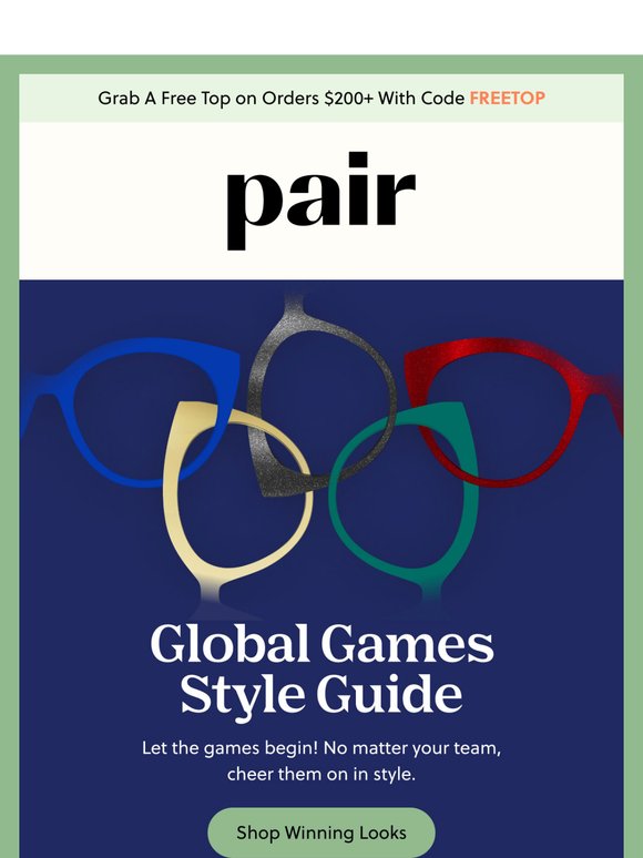 Pair Eyewear: 🏅The Global Games Style Guide🏅 | Milled