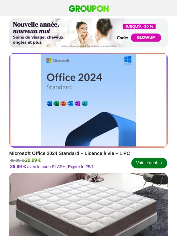 Groupon: Microsoft Office 2024 Standard – Licence à vie – 1 PC | Milled