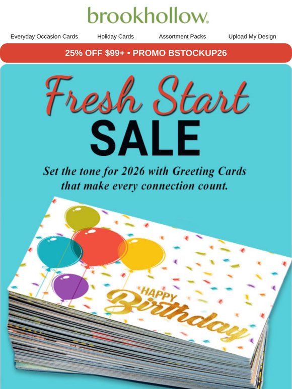 Brookhollow Cards: Kickstart 2026 with Greeting Cards That Make a ...