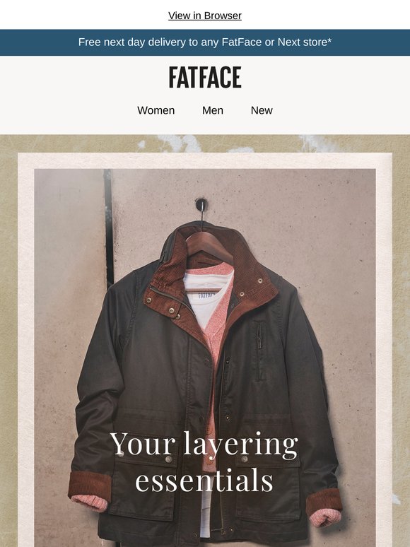Fat Face: Rain? We're ready | Milled