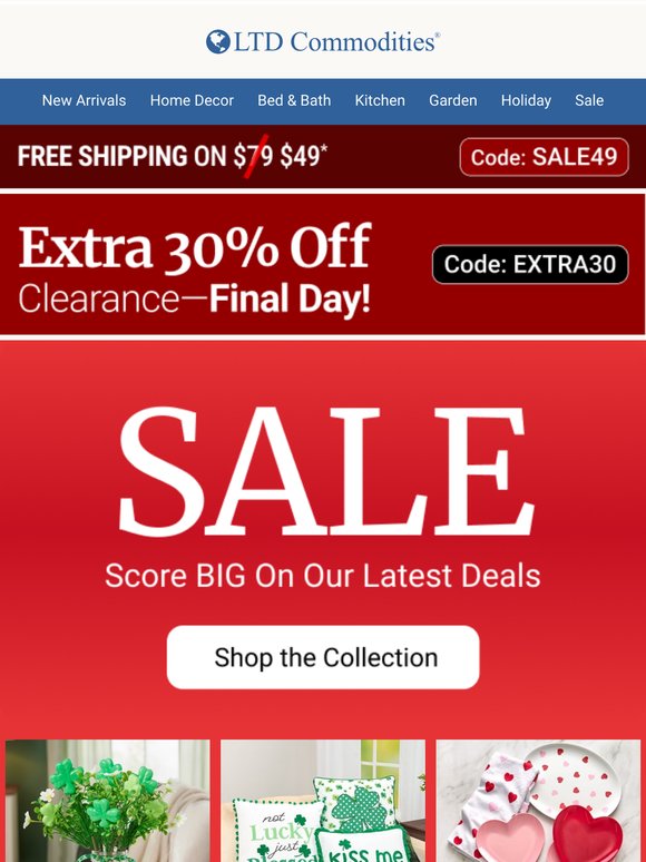 LTD Commodities: 🚨SALE starting at $3.99 || Extra 30% Off | Milled