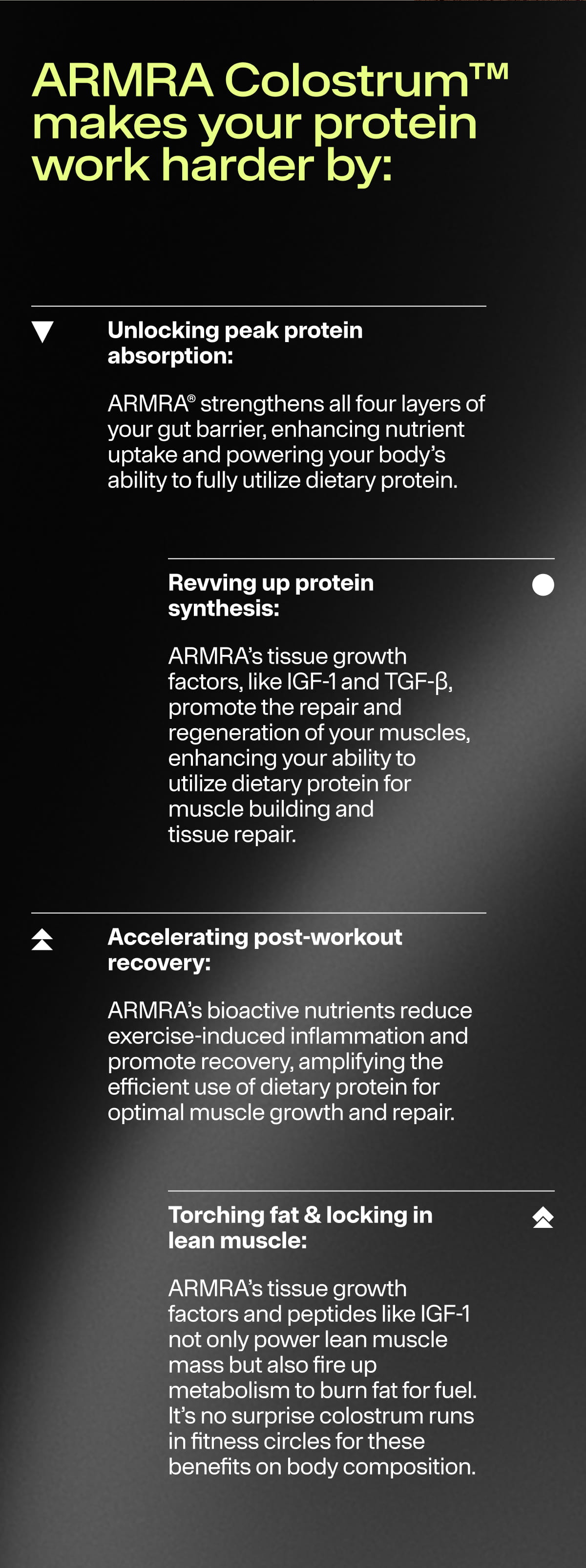 ARMRA: Protein, The Muse. ARMRA, The Master. | Milled